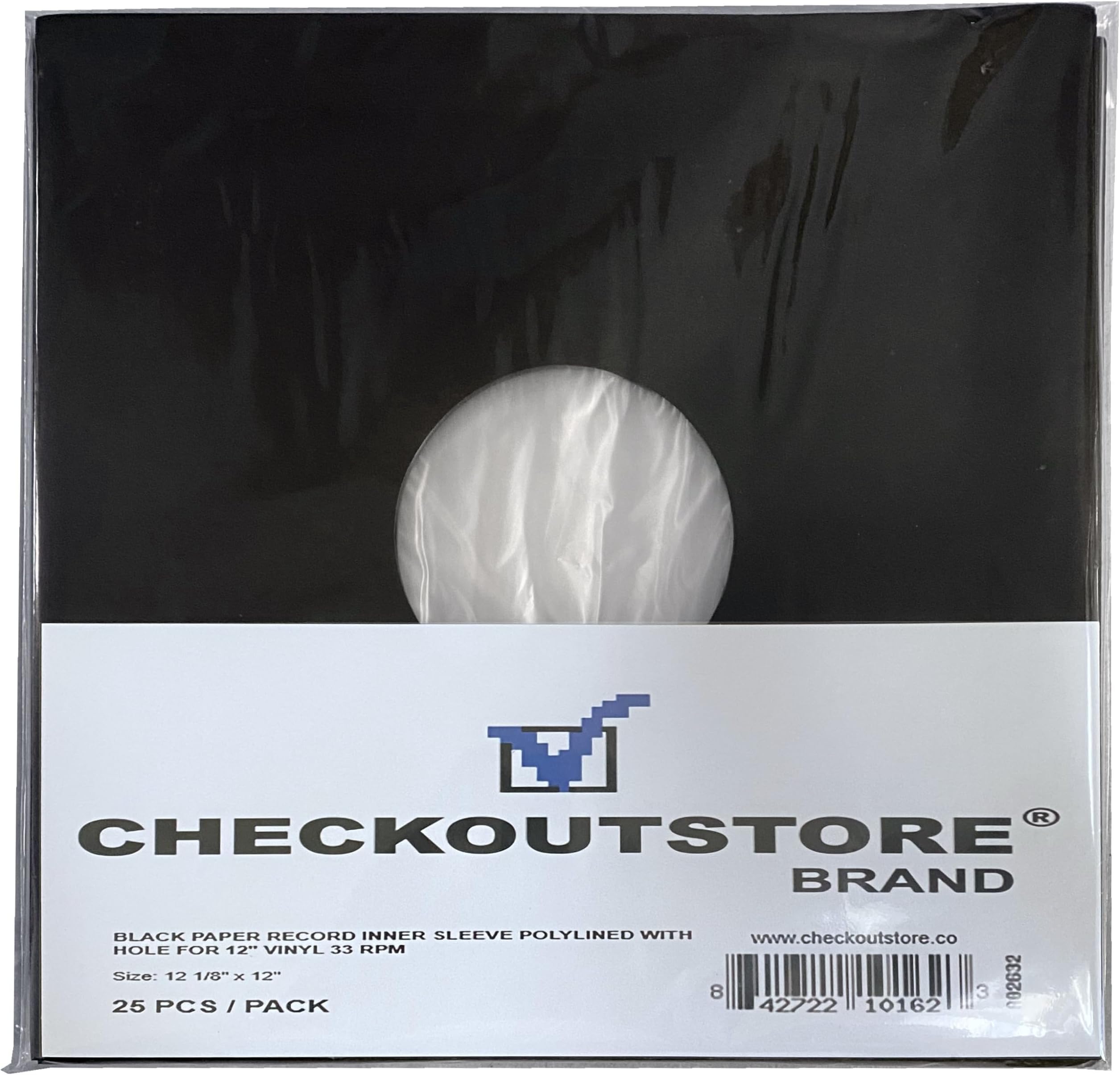 Amazon.com: 50 CheckOutStore Paper Record Sleeves Polylined with Hole ...