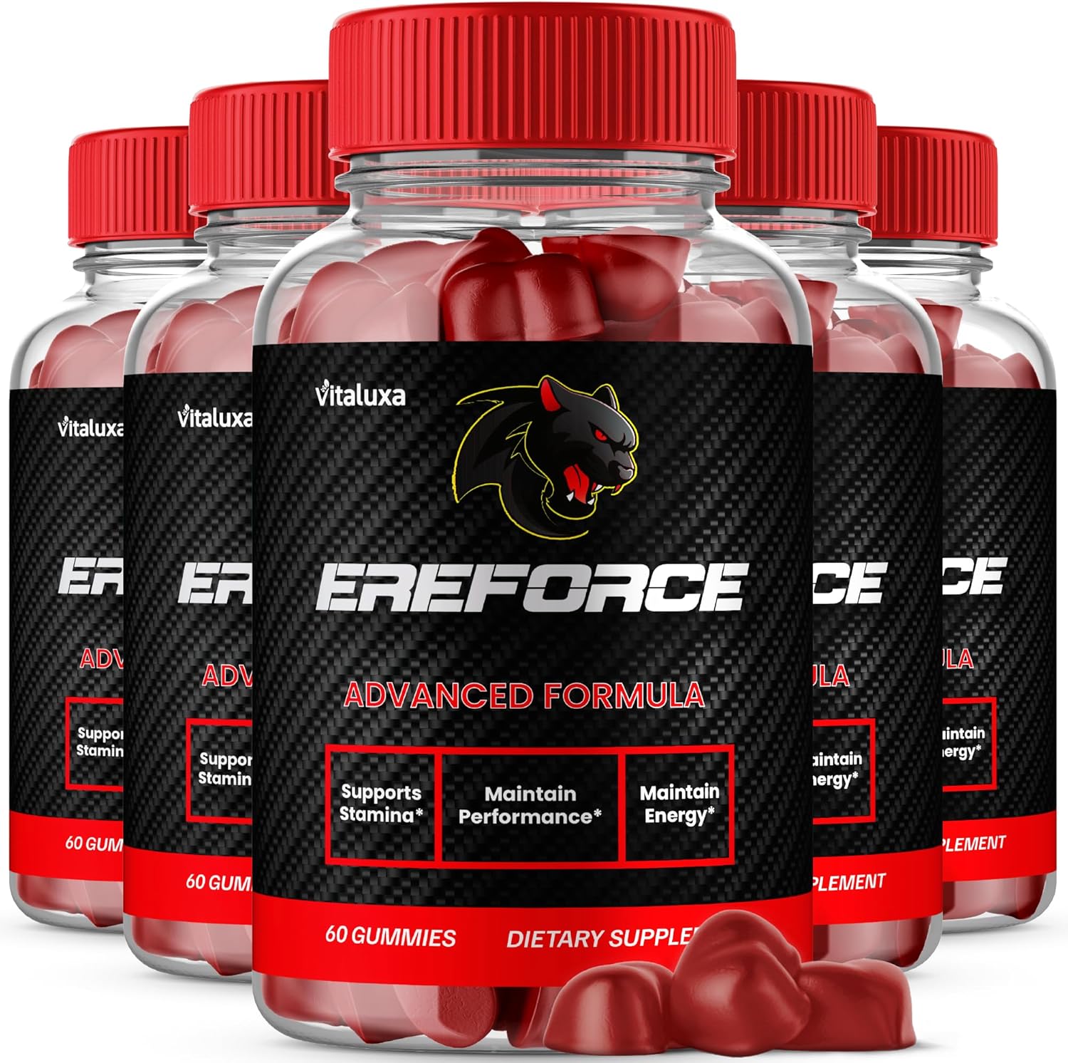 Amazon.com: (5 Pack) Ereforce Gummies, Ere Force Gummys Supplement Advanced Maximum Strength ...