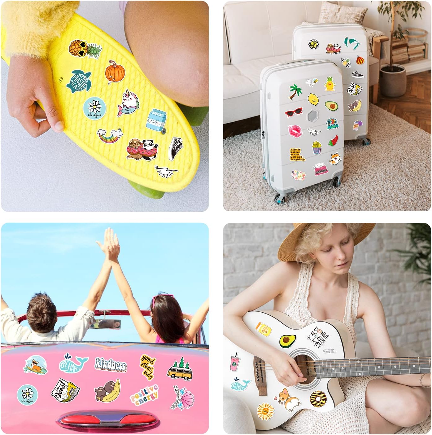 Olansit 200 calcomanías para botellas de agua para niños y adolescentes ...