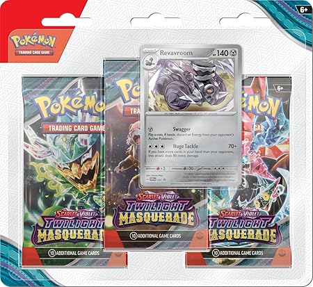 Pokemon TCG: SV6 Twilight Masquerade 3Pk Blister - Revavroom stock finder alerts in the US ...