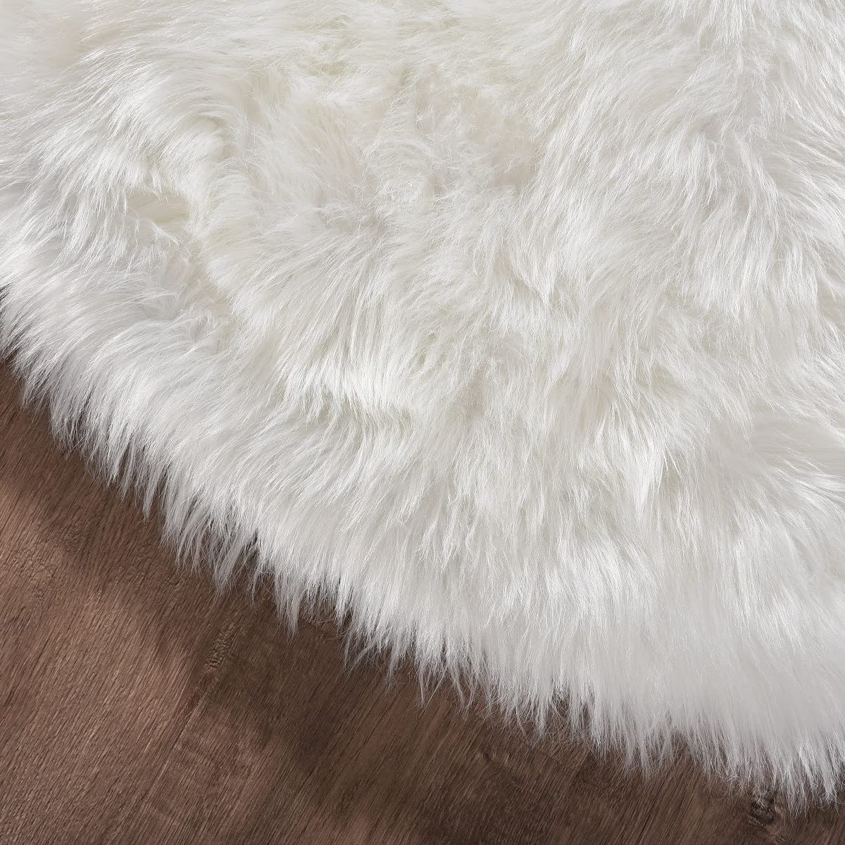 ORINOVA White Fluffy 5x7 Washable Area Rugs for Bedroom Faux Fuzzy ...