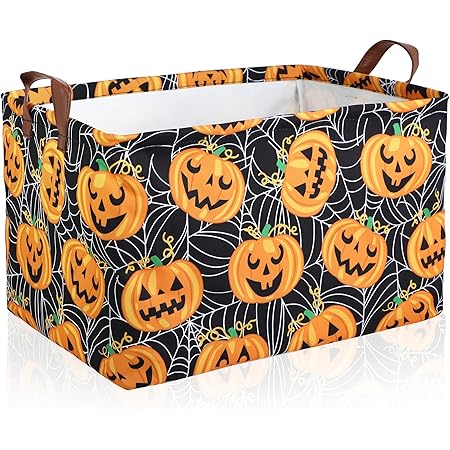 Amazon.com: senya Halloween Storage Baskets Collapsible Storage Bins ...