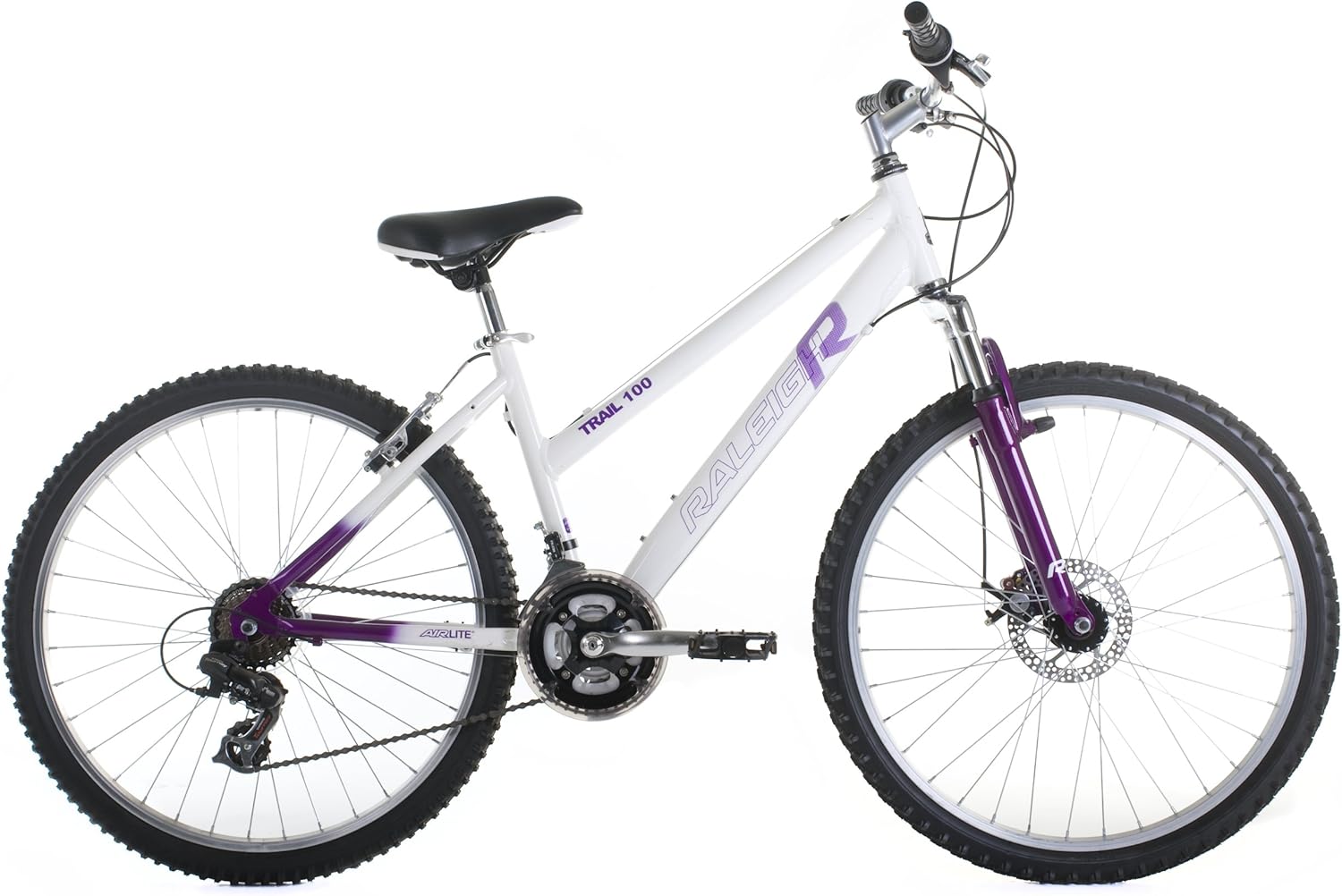 Raleigh Trail 100 Womens Mountain Bike - White/Purple, 26-Inch : Amazon ...