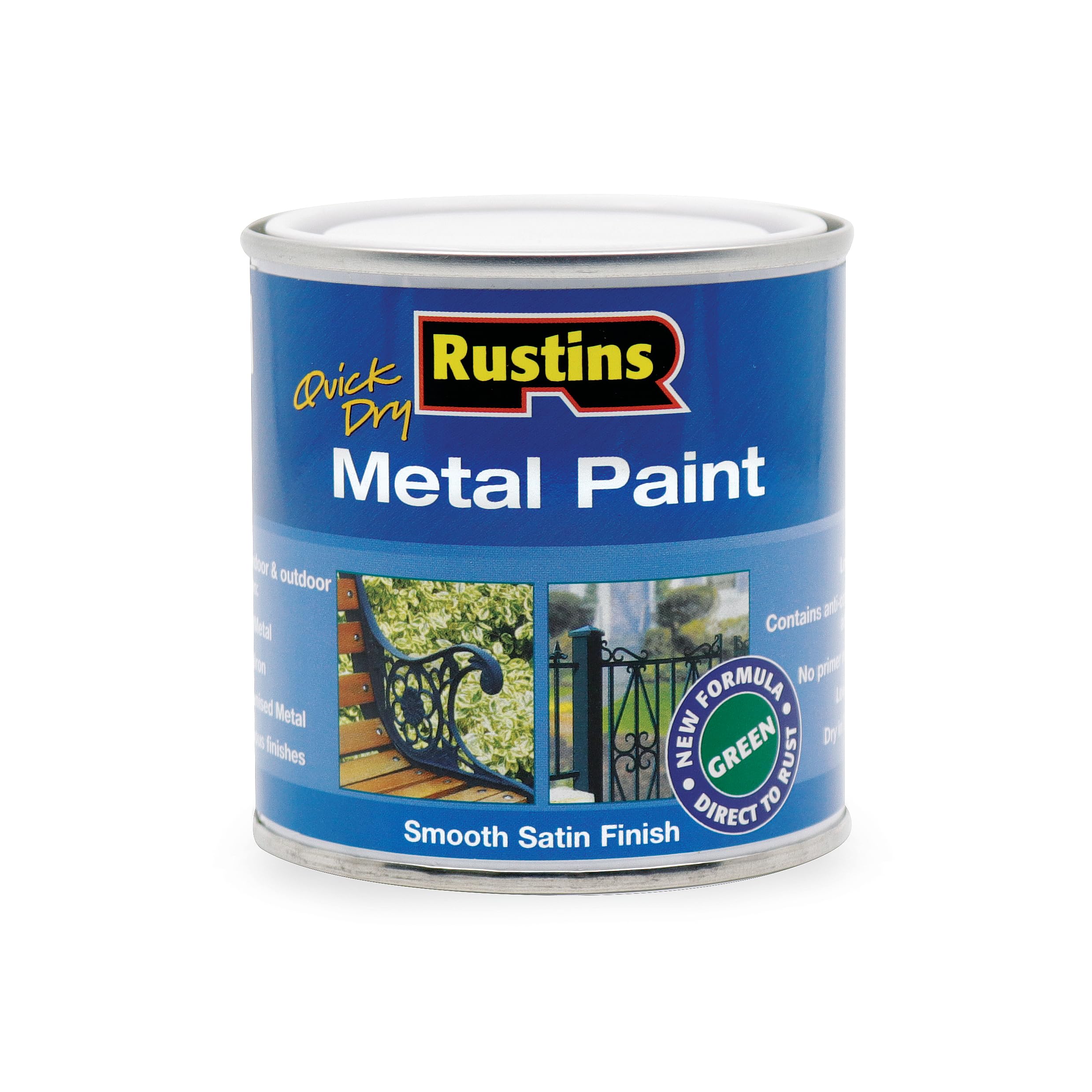 RUSTINS Metal Paint Green 250ml : Amazon.co.uk: DIY & Tools