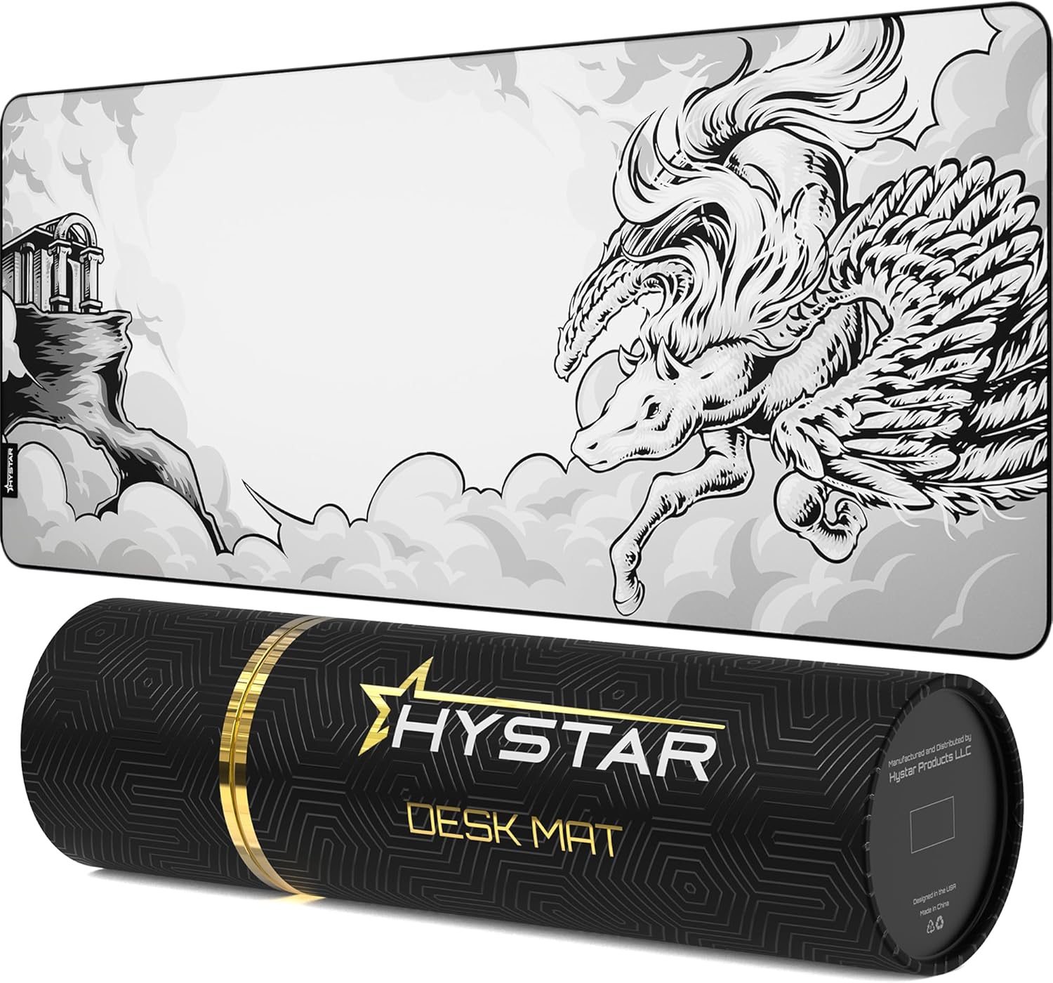 Hystar Extended Gaming Mouse Pad | 5mm Thick, Waterproof Surface ...