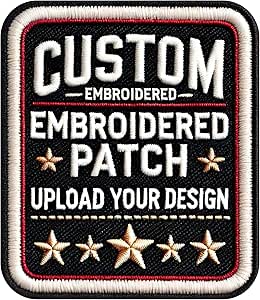 Amazon.com: Create Your Own Iron On, Custom Logo Patches for Clothes and Jackets, Hook and Loop ...