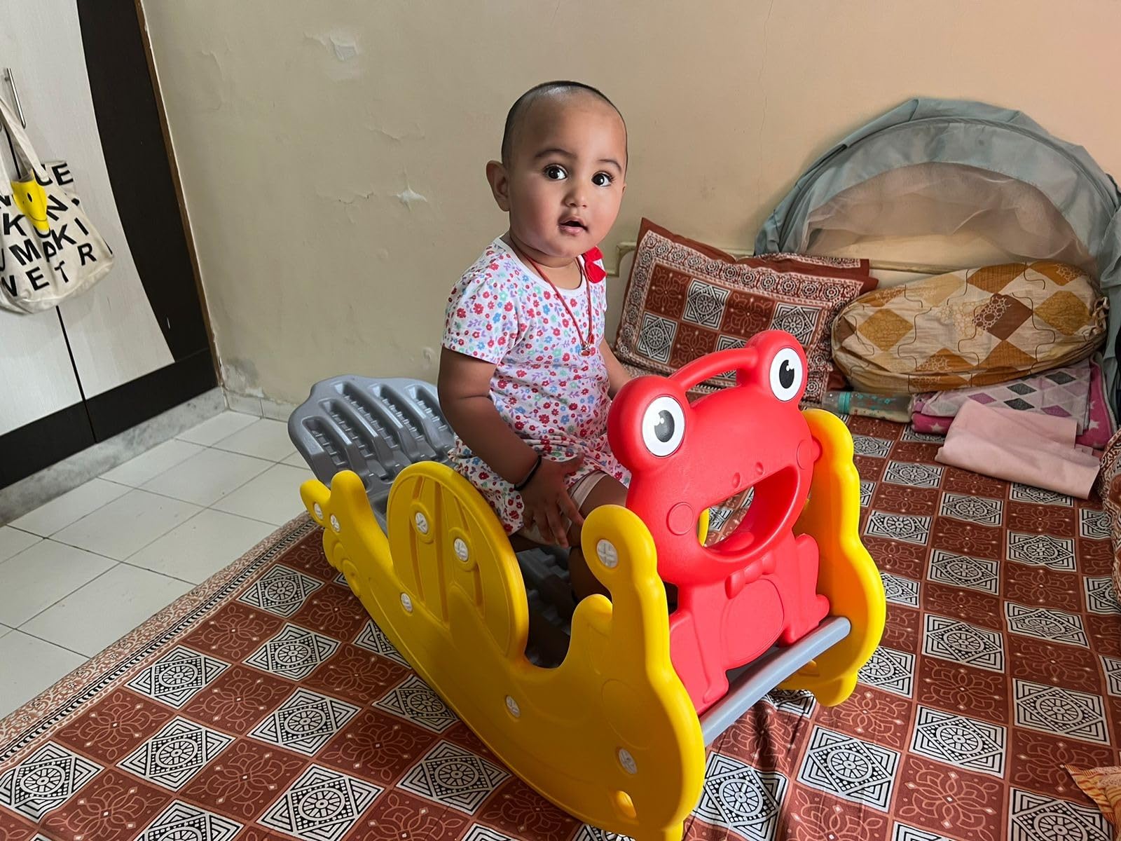 Amazon Brand - Jam & Honey 2 in 1 Foldable Slide and Rocker for Kids ...