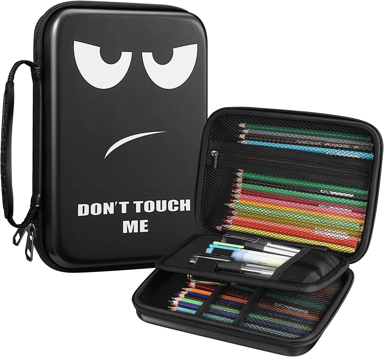 Amazon.com: Aisa Pencil Case Holographic Zipper Pen Bags Cosmetics Bags ...