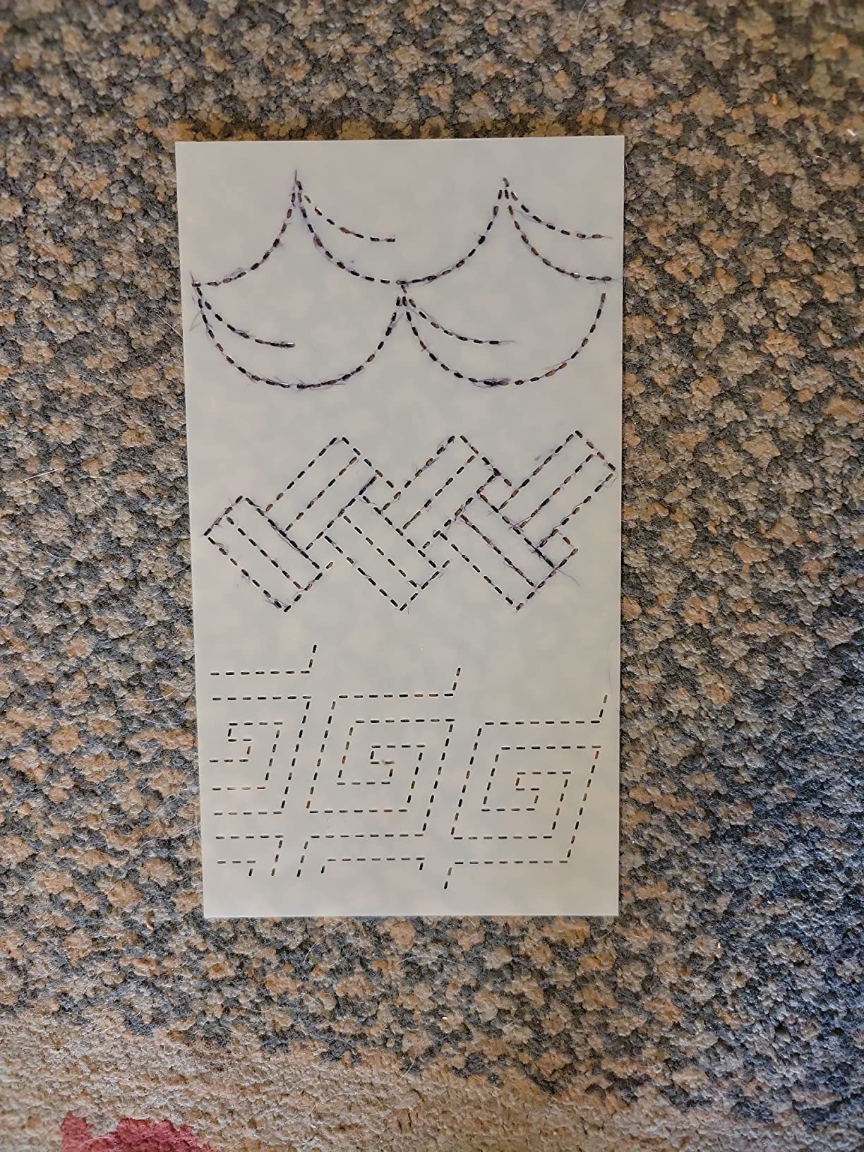 $7/mo - Finance Sashiko Stencils, Traditional Collection: 9 Embroidery ...