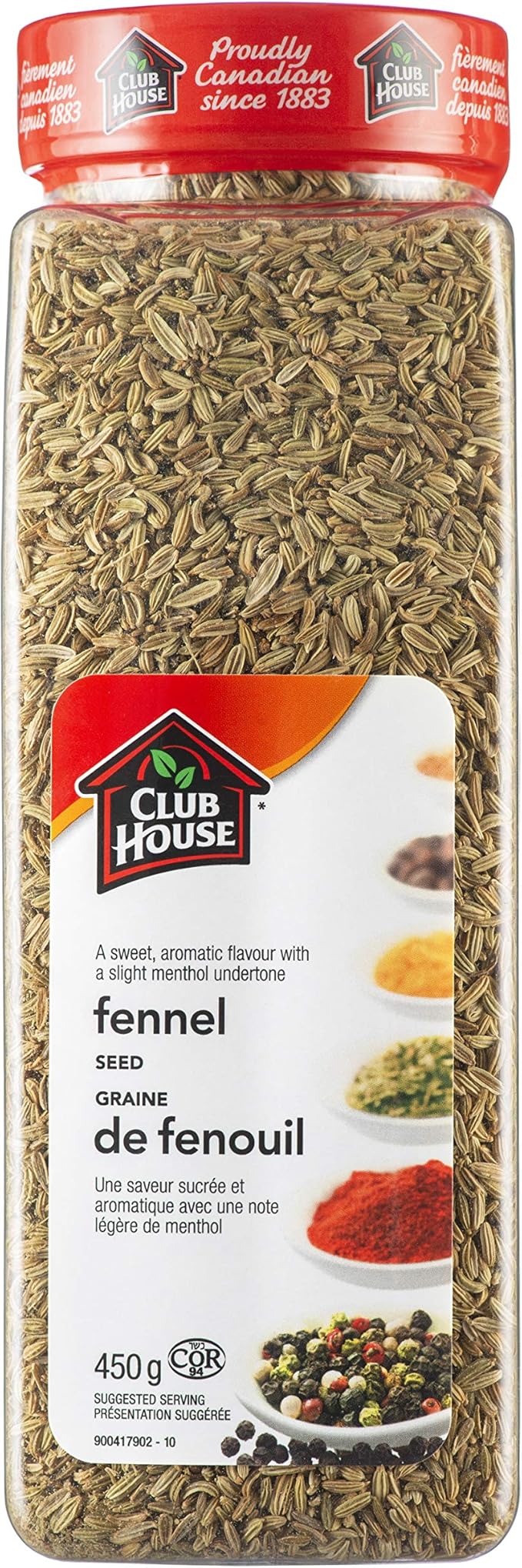 Club House, Quality Natural Herbs and Spices, Fennel Seed, 450g ...