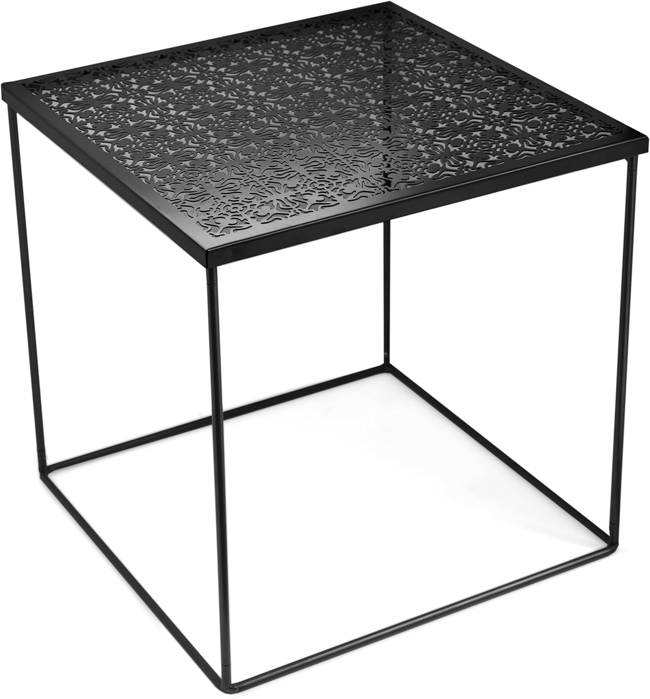 Amazon.com: Urban Shop Die Cut Metal Side Table, Black : Home & Kitchen