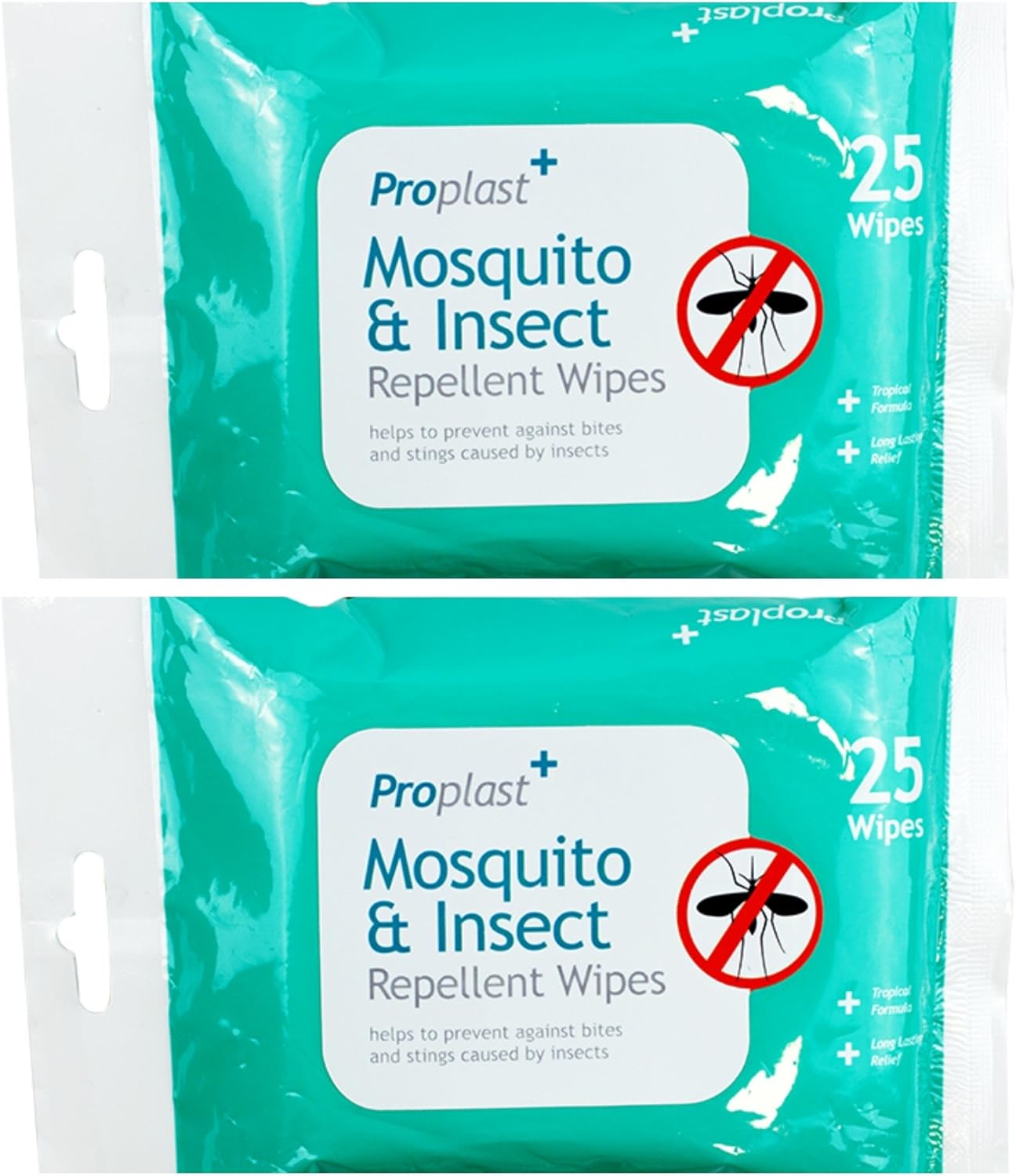 2 Pack Anti-Mosquito & Insect Repellent Wipes Long Lasting Protection ...