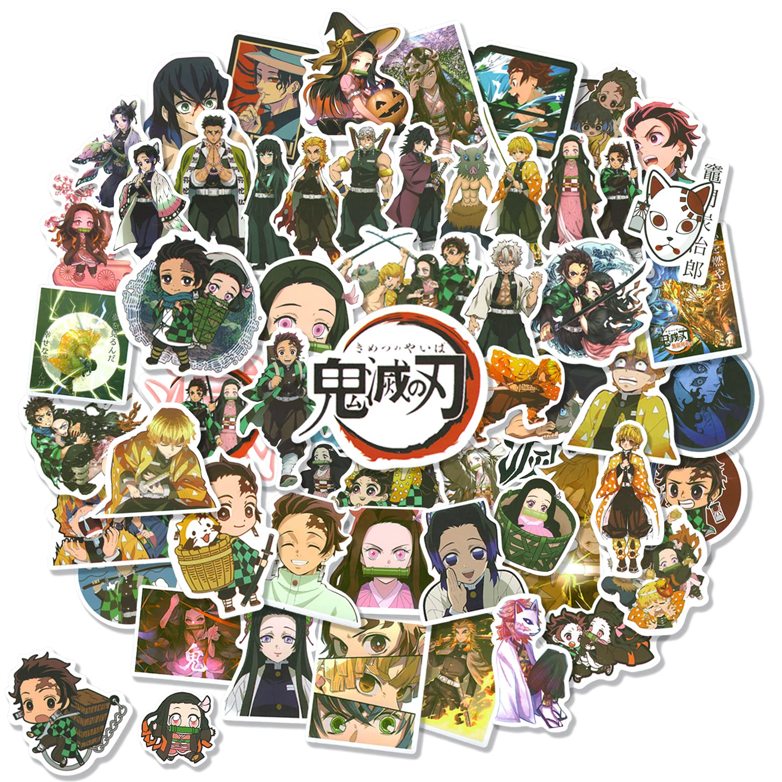 Buy 50pcs Demon Slayer Stickers Demon Slayer Sticker Pack,Anime Cartoon ...