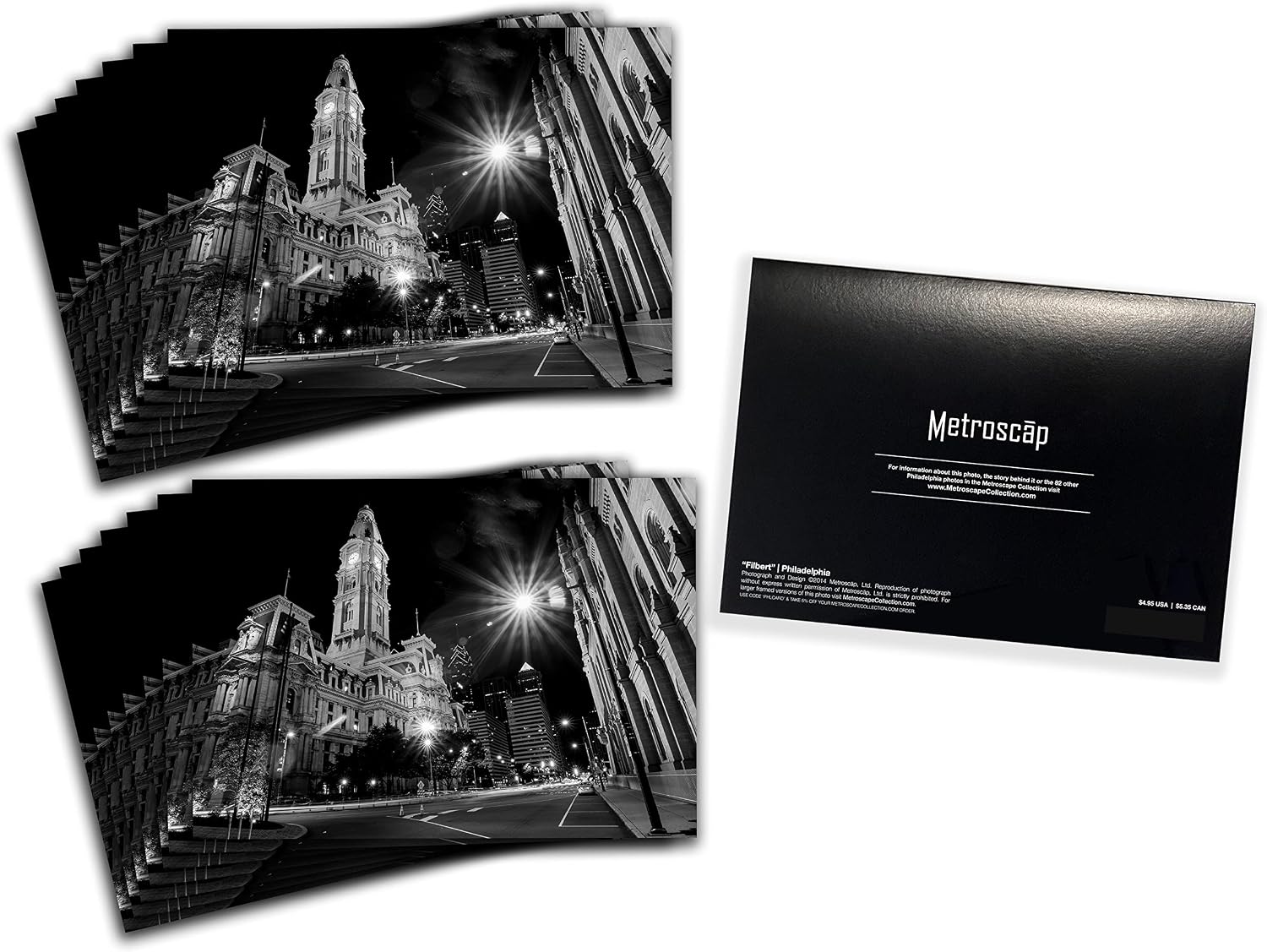 Amazon.com : Blank Philadelphia Note Cards w/Philadelphia Themed ...