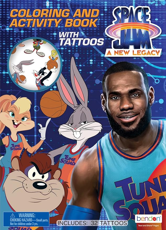 Amazon.com: Space Jam: A New Legacy 48 Page Coloring and Activity Book ...