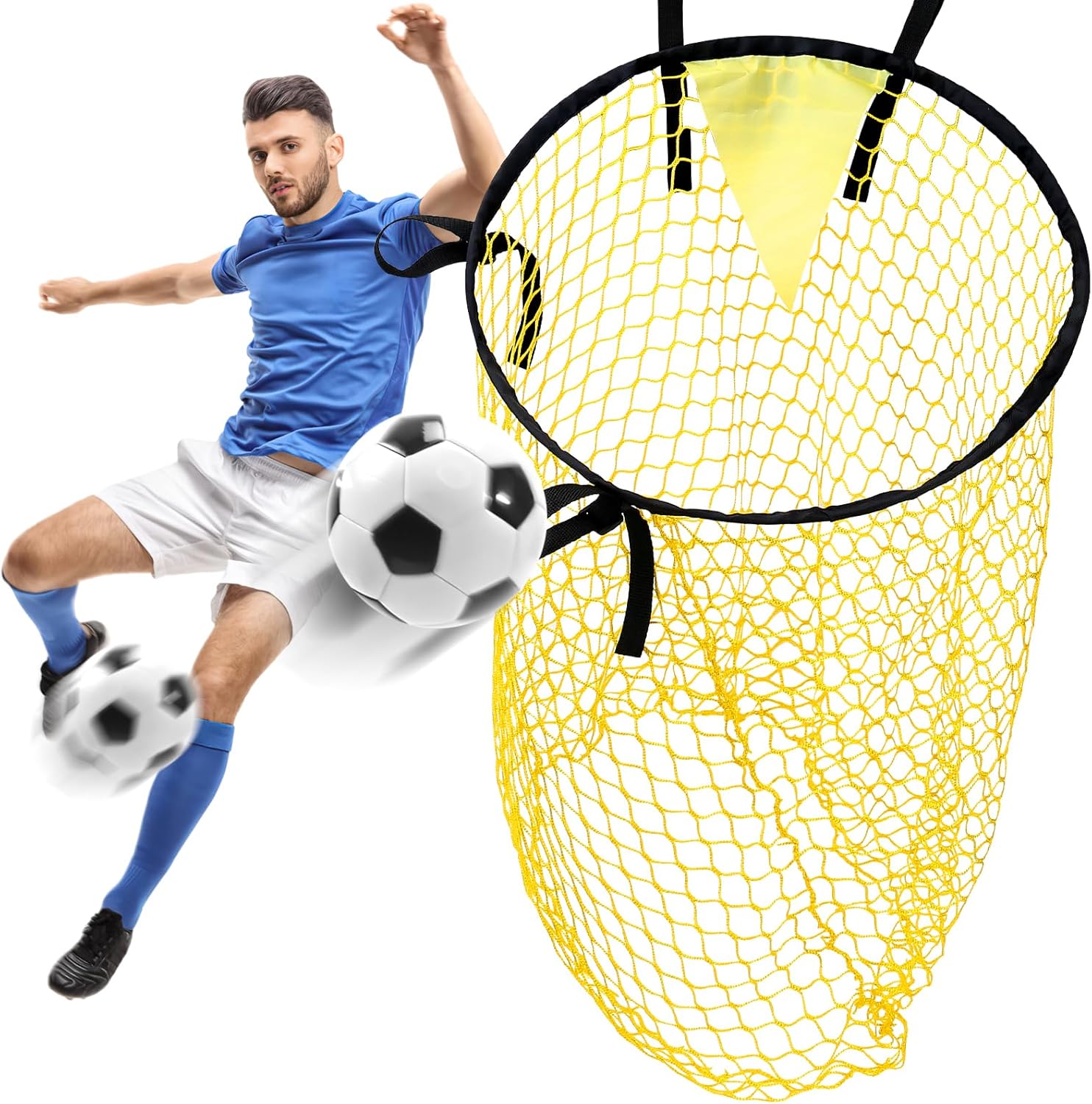 Football Target Net 45 * 60cm - Football Goal Target Net with 4 ...