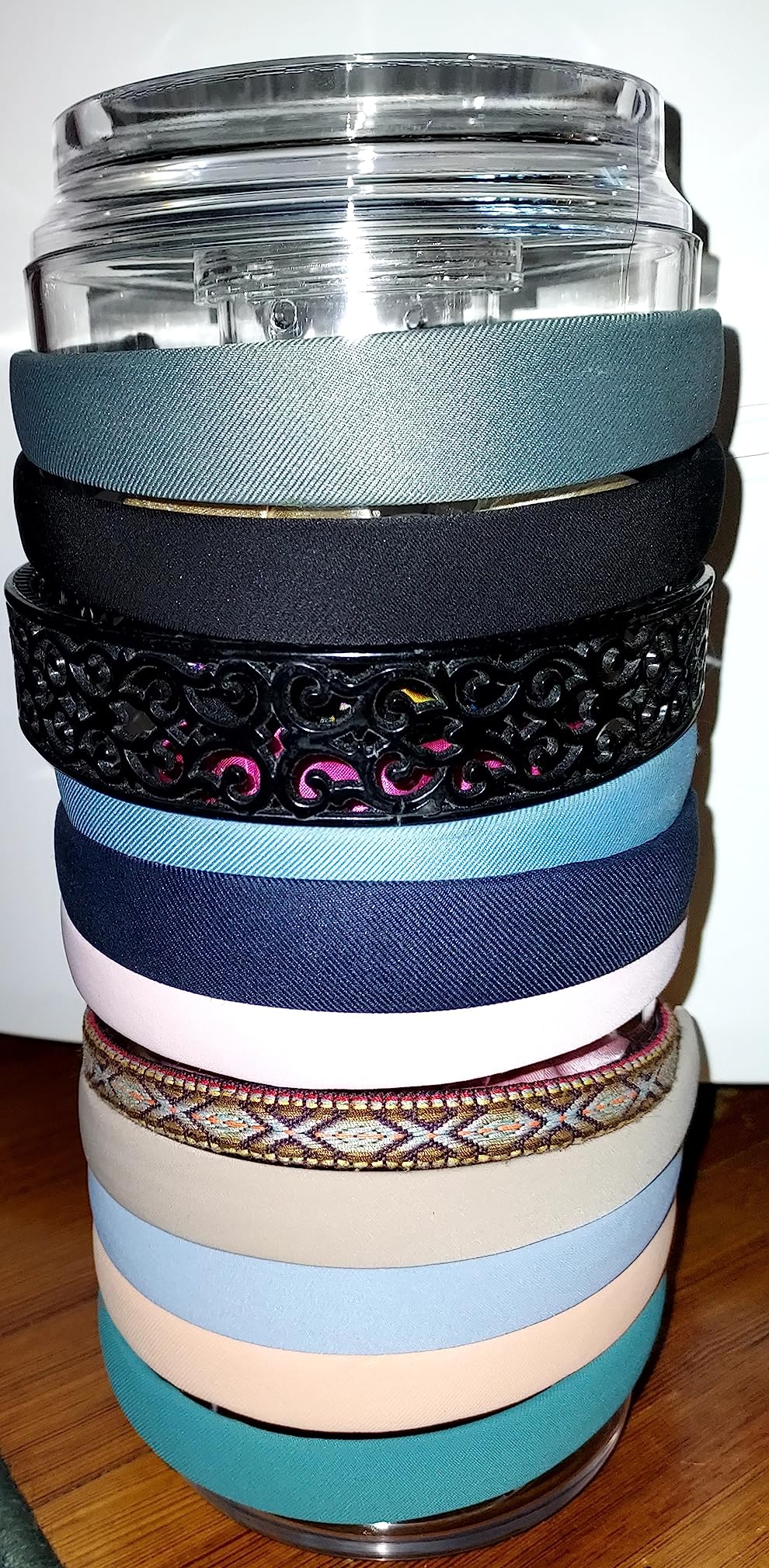 Amazon.com: Amazing Abby - Entice - Acrylic Headband Organizer, Plastic ...