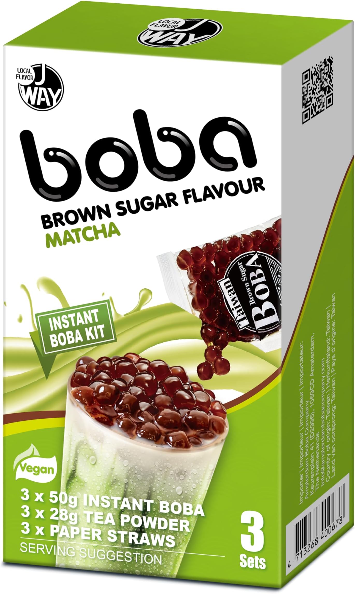 Amazon.com: J WAY LOCAL FLAVOR Instant Boba Bubble Pearl Variety Milk ...