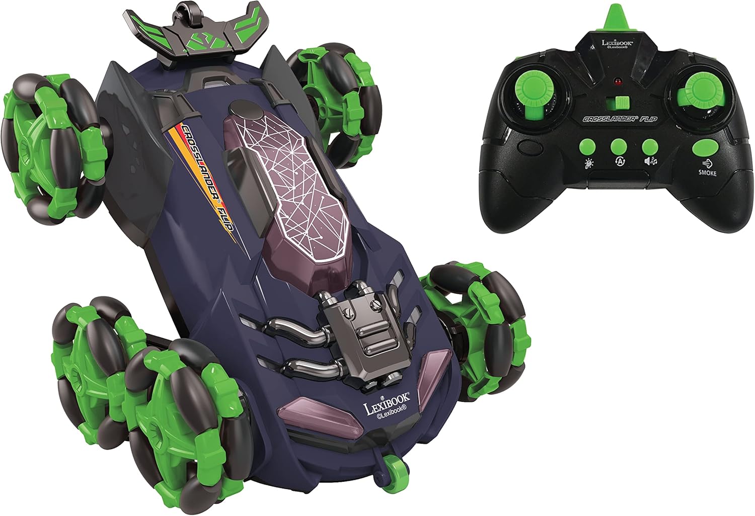 Amazon.com: LEXiBOOK Crosslander® Flip, Remote Control car, up to 8km/h ...