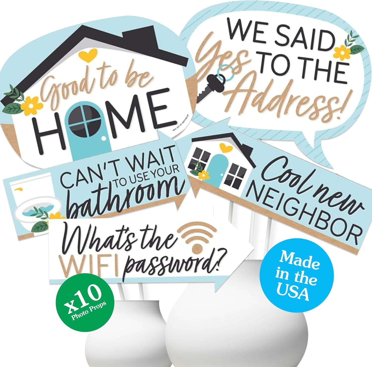 Amazon.com: Big Dot of Happiness Funny Welcome Home Housewarming - New ...