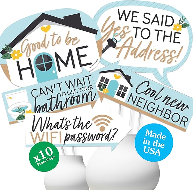 Amazon.com: Big Dot of Happiness Funny Welcome Home Housewarming - New ...