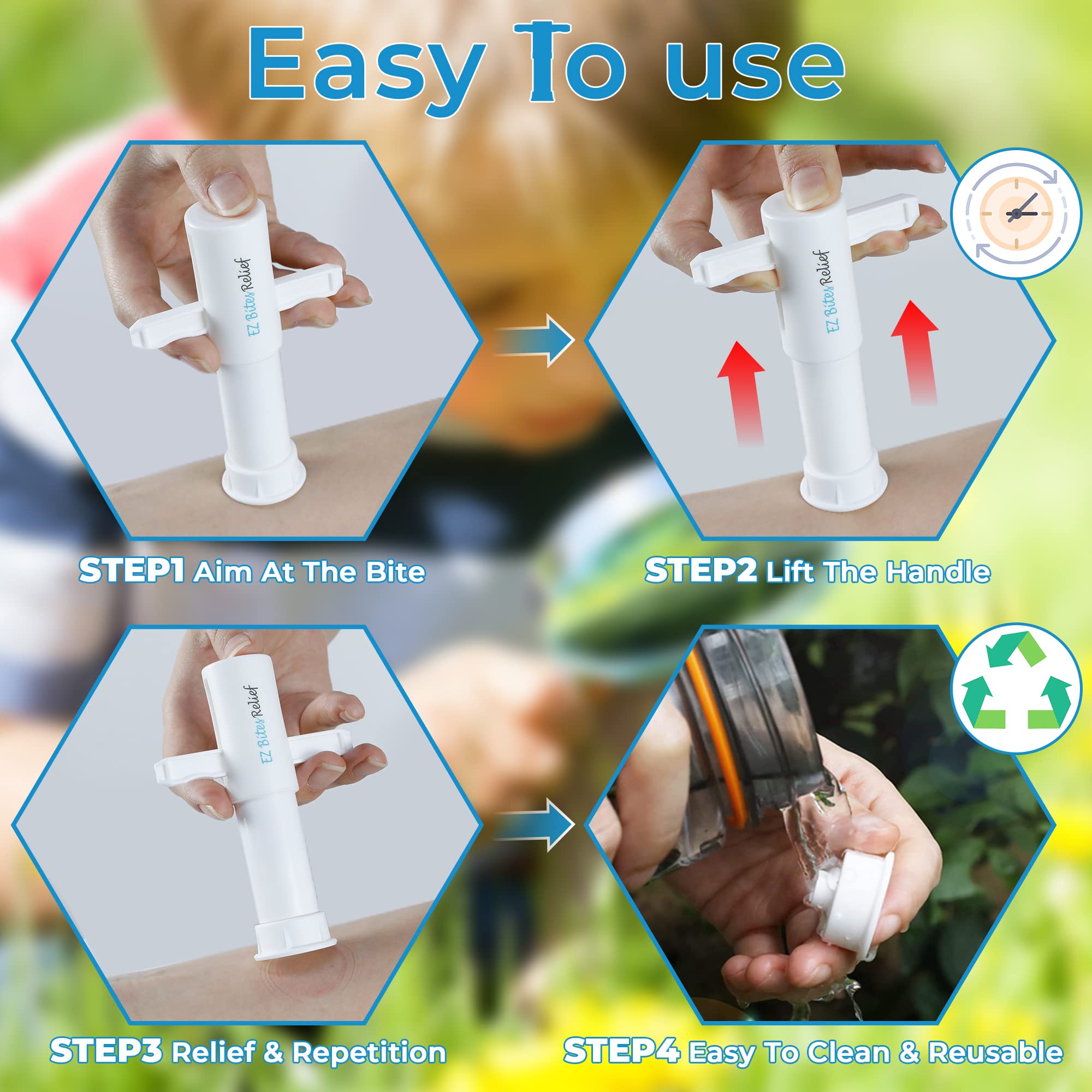 Snapklik.com : Bug Bite Suction Tool, 2 Pack Venom Extractor Sucker ...