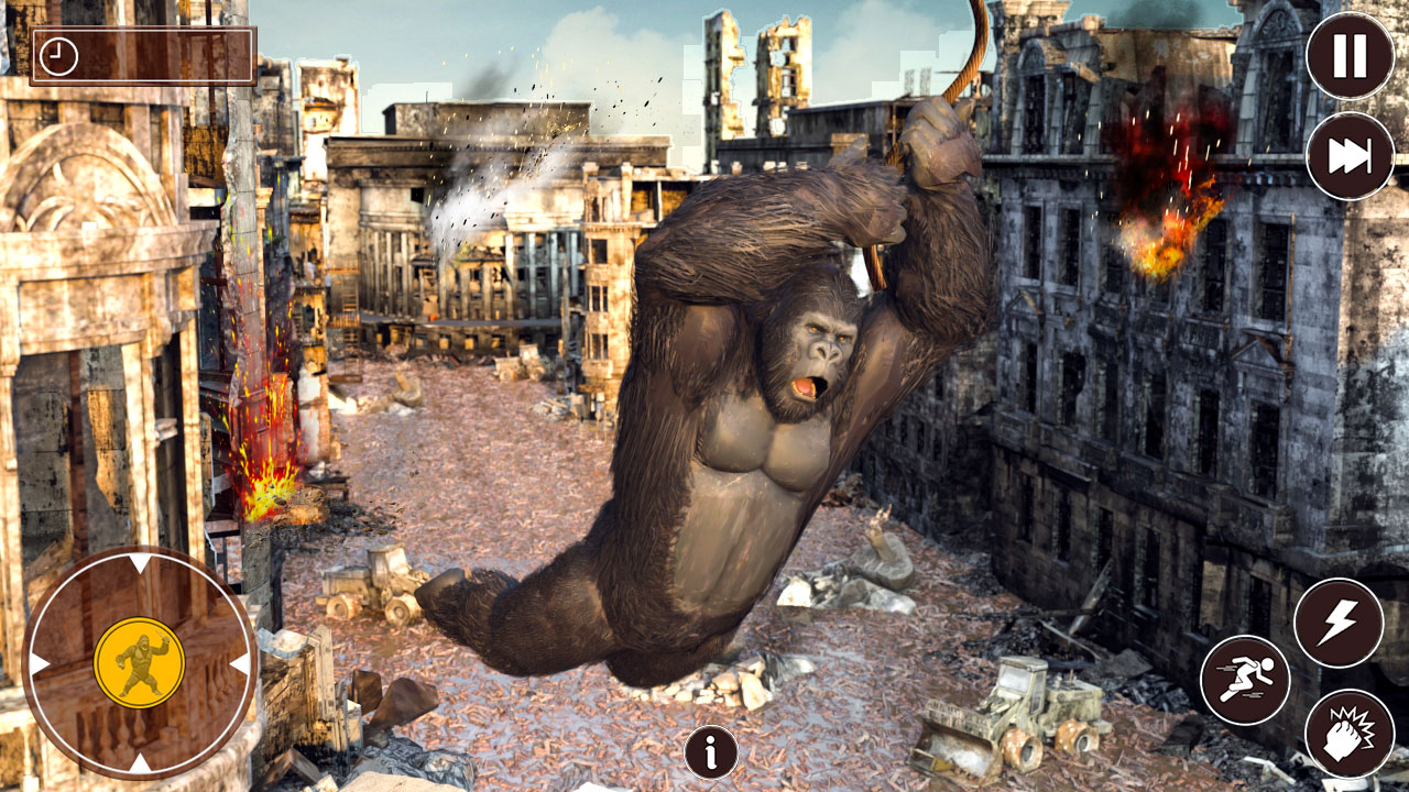 Save Urban City Gorilla Rampage Monster Hero Games: Real Open World Angry Gorilla Attack ...