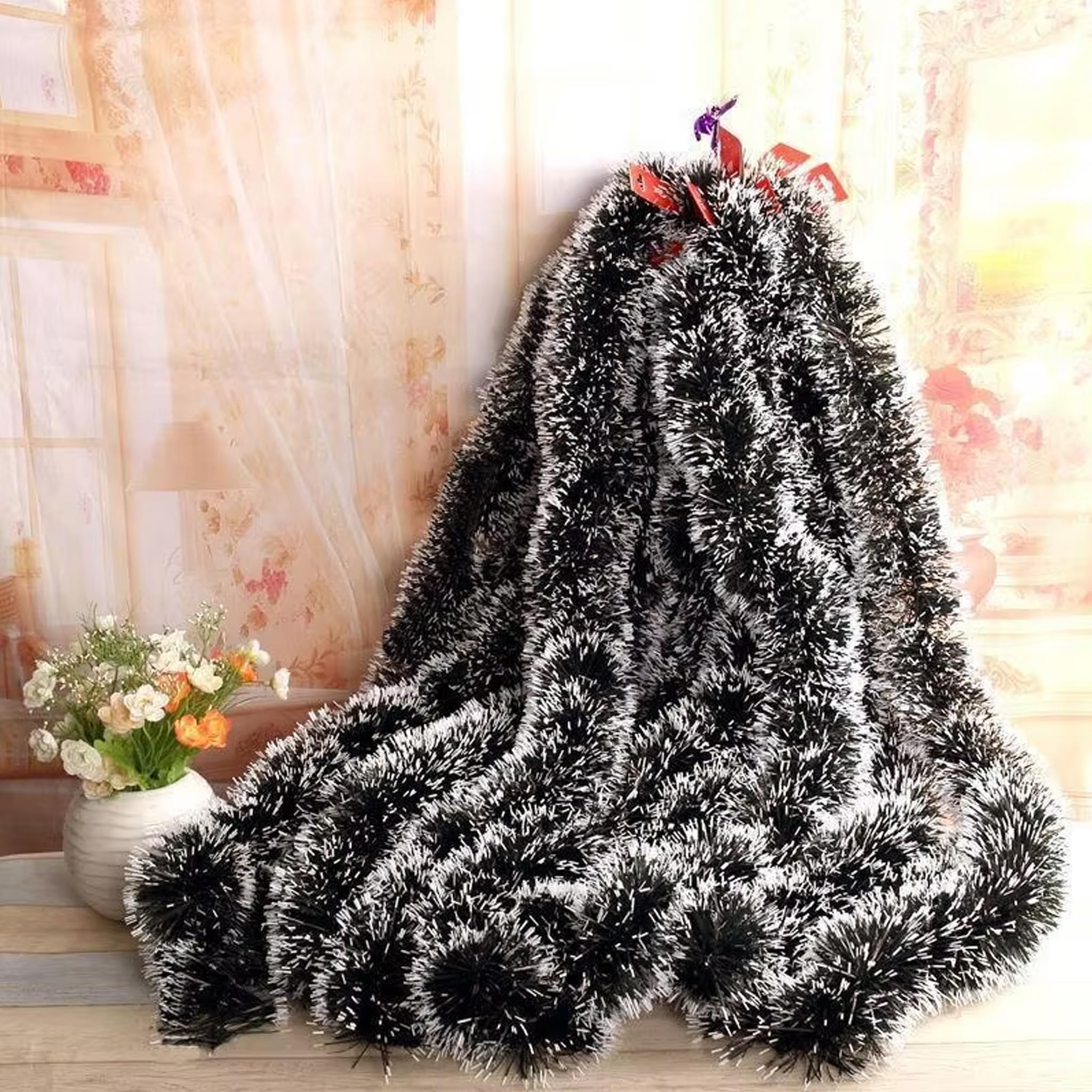 Buy Set of 3 Snow Garland for Christmas Tree Decoration Ornaments ...