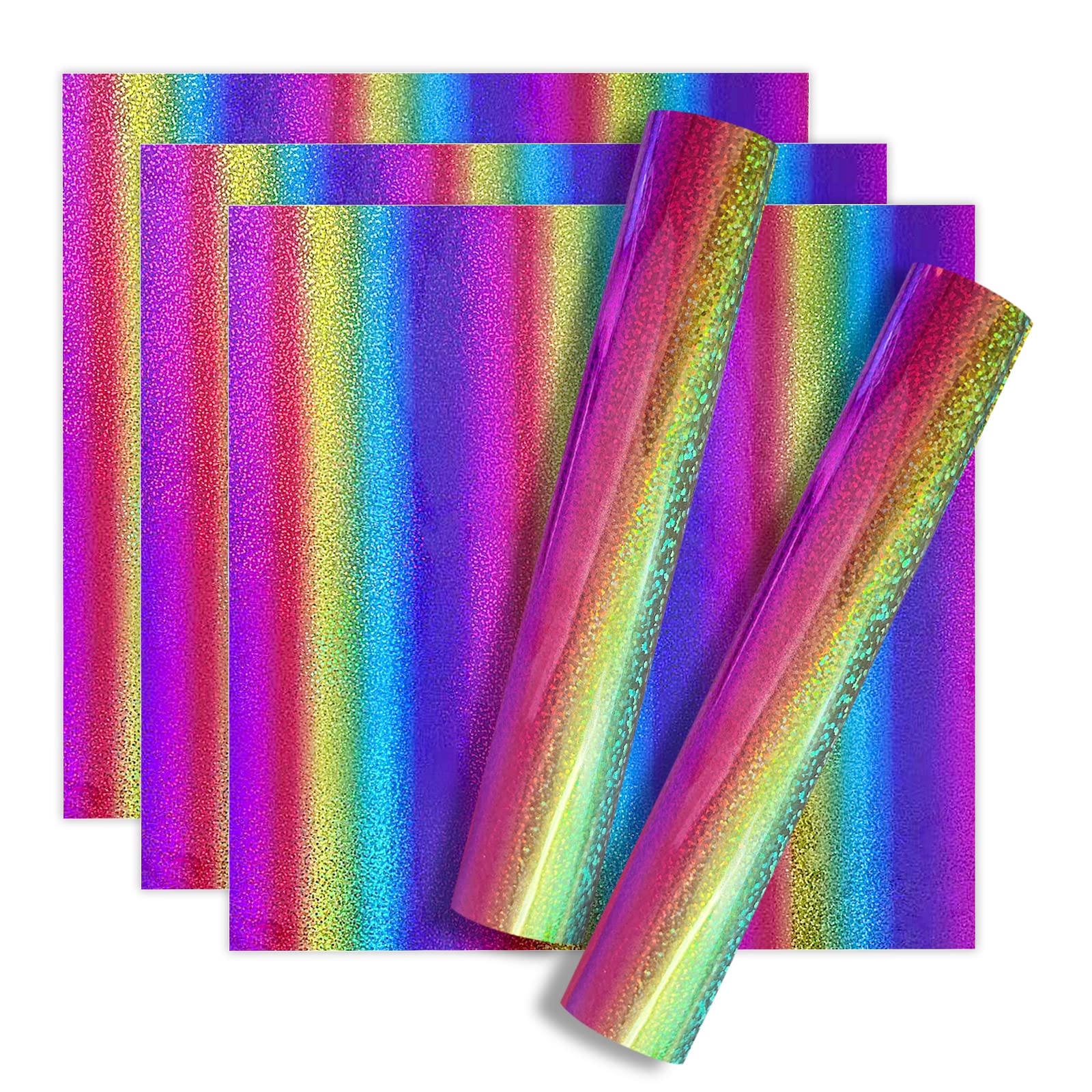 Shimmer Glitter Permanent Vinyl for Cricut,5 Pack 12"x12" Shimmer ...