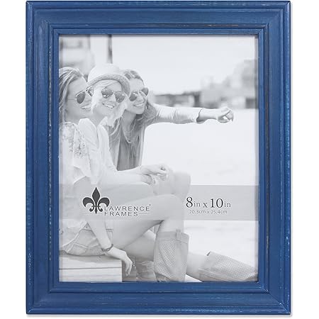 Amazon.com: Lawrence Frames 8x10 Durham Weathered Navy Blue Wood ...