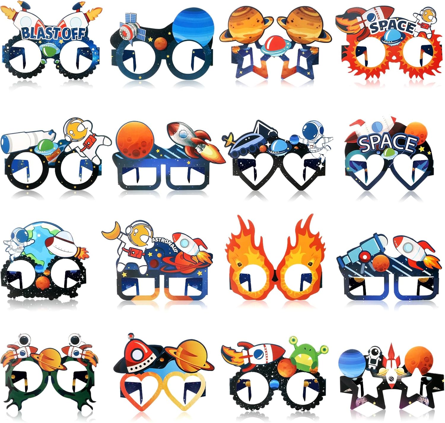 Amazon.com: Miucat 32Pcs Space Party Favors, Outer Space Theme Paper ...