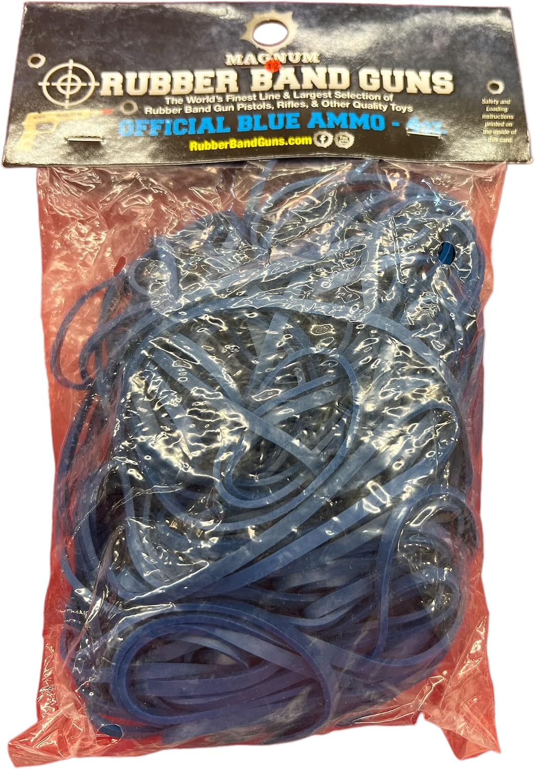 Amazon.com: Rubberband Shooter Ammo - Rifle Ammo-Blue (size 125, 4-oz ...