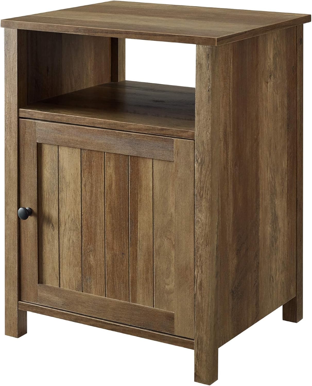 Walker Edison Furniture AZF18CRASTRO Side Table, Reclaimed Barnwood ...