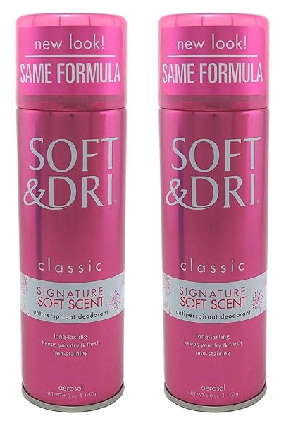 Amazon.com : Soft & Dri Soft Scent Aerosol Anti-Perspirant 6 Ounce ...