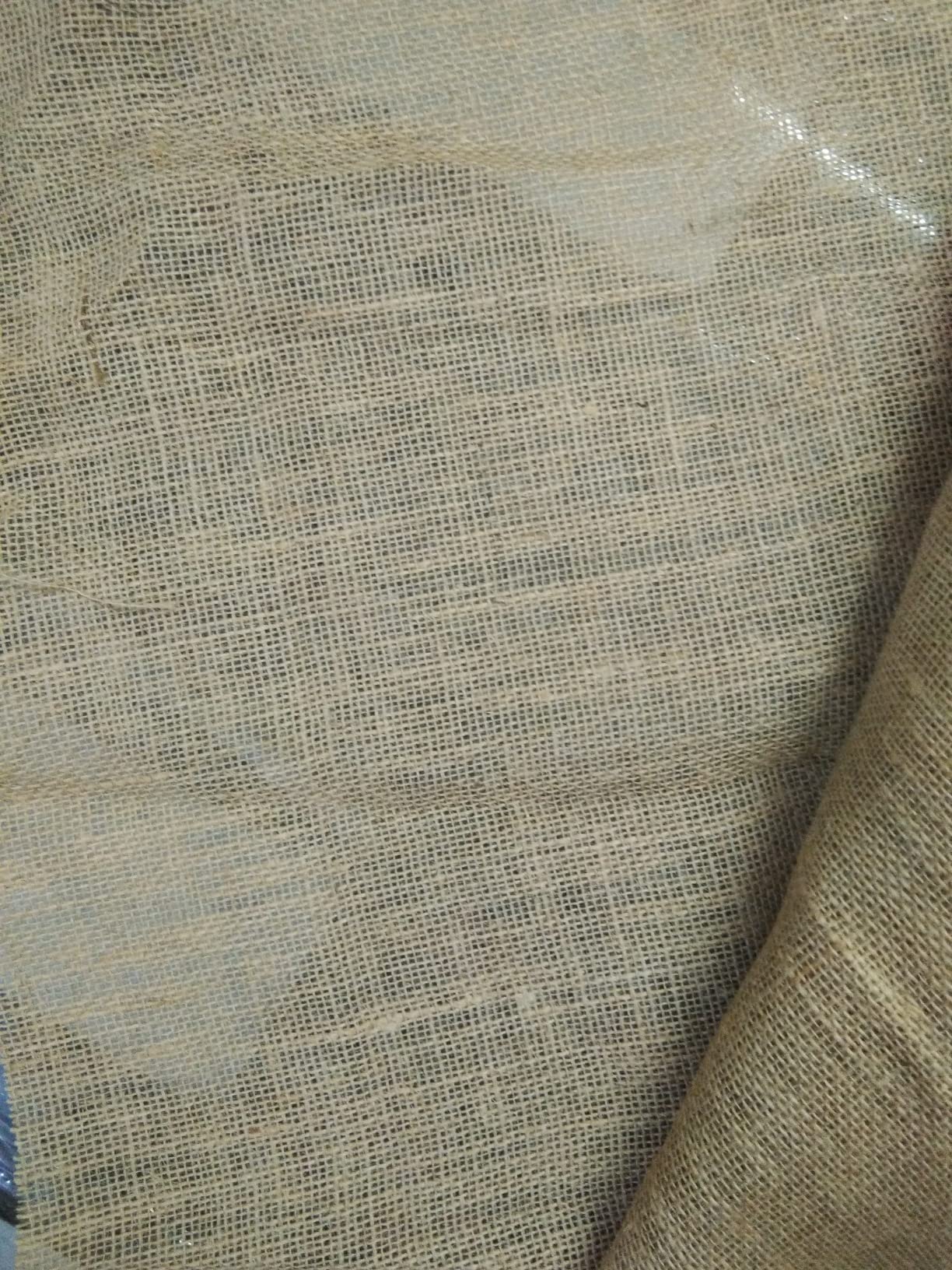 JUTE N FABRICS, Golden Lurex Natural Color Jute Fabric, 51 INCH Width ...