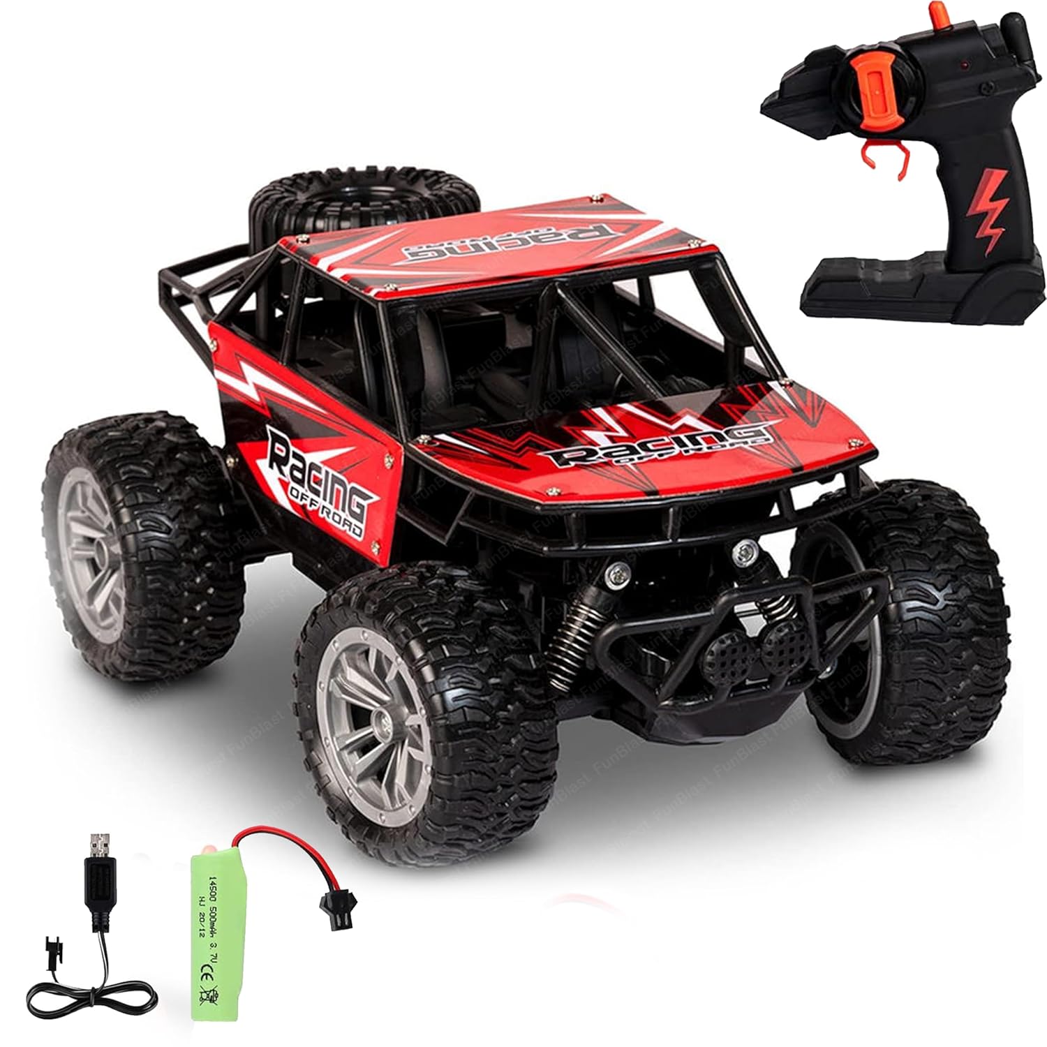 FunBlast Remote Control Car – Dirt Tracker Car Toy, 2.4GHz Remote ...