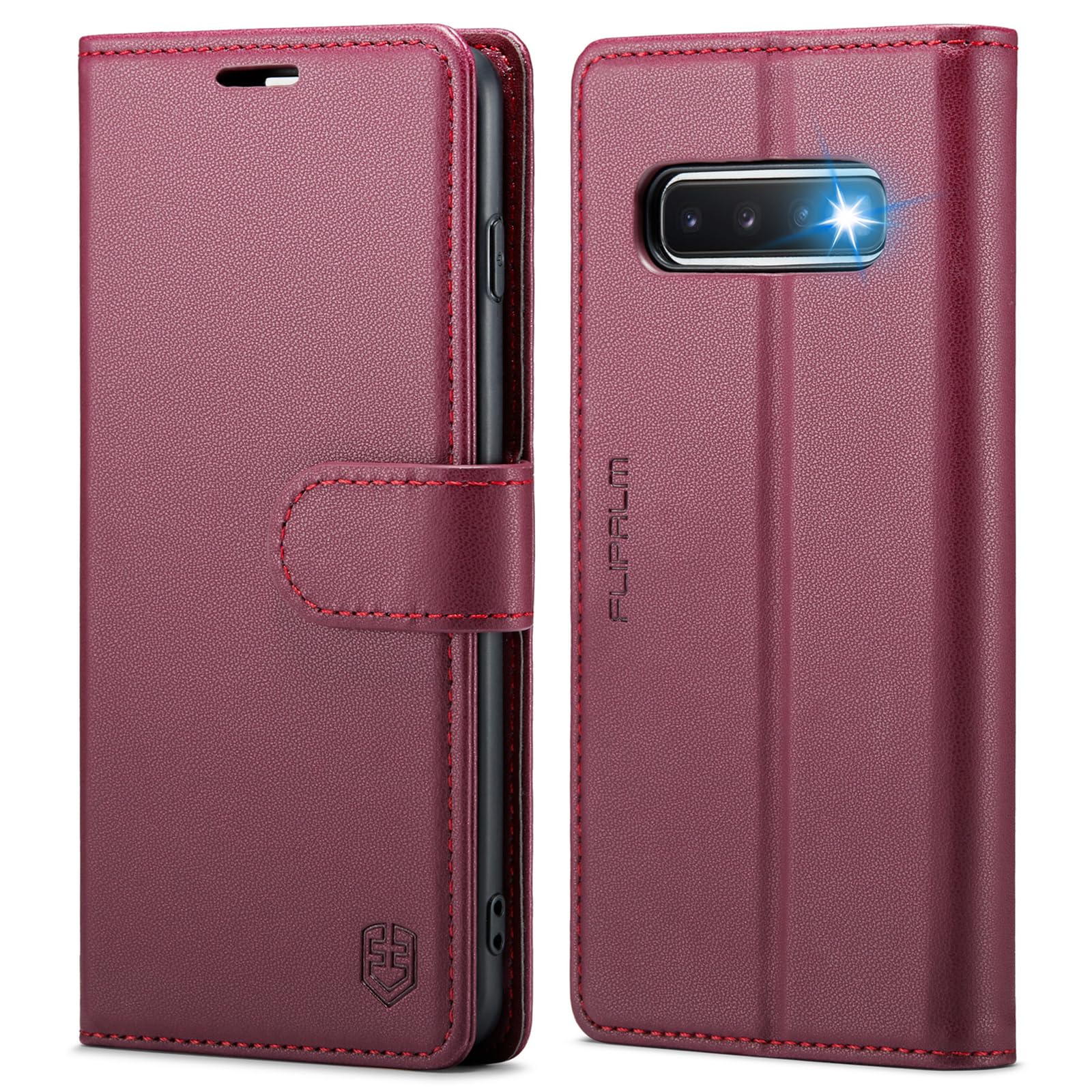Amazon.com: FLIPALM for Samsung Galaxy S10+/S10 Plus 6.4" Wallet Case with RFID Blocking Credit ...