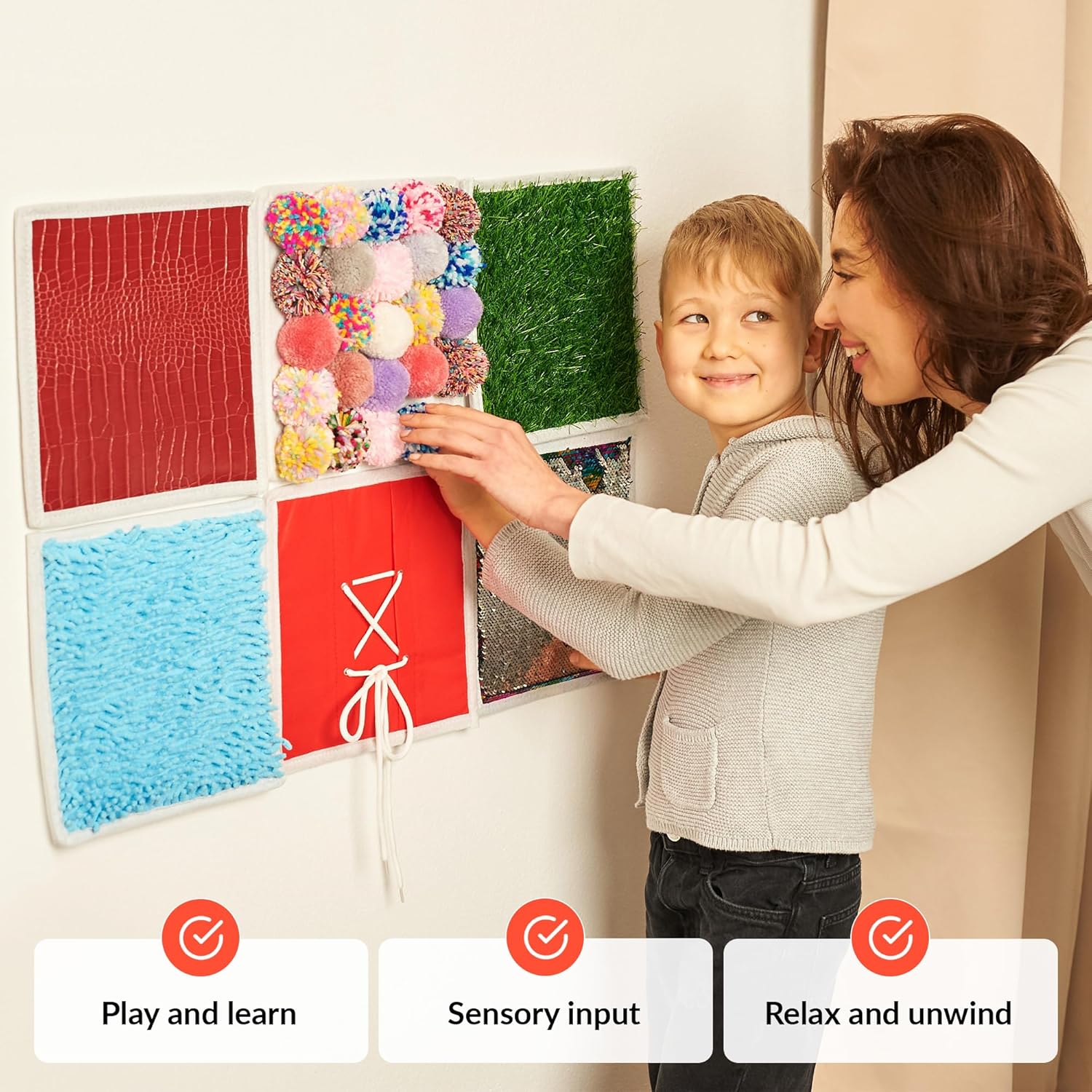 Sensory Wall Panel for Kids | 6 Pcs Sensory Squares Philippines | Ubuy