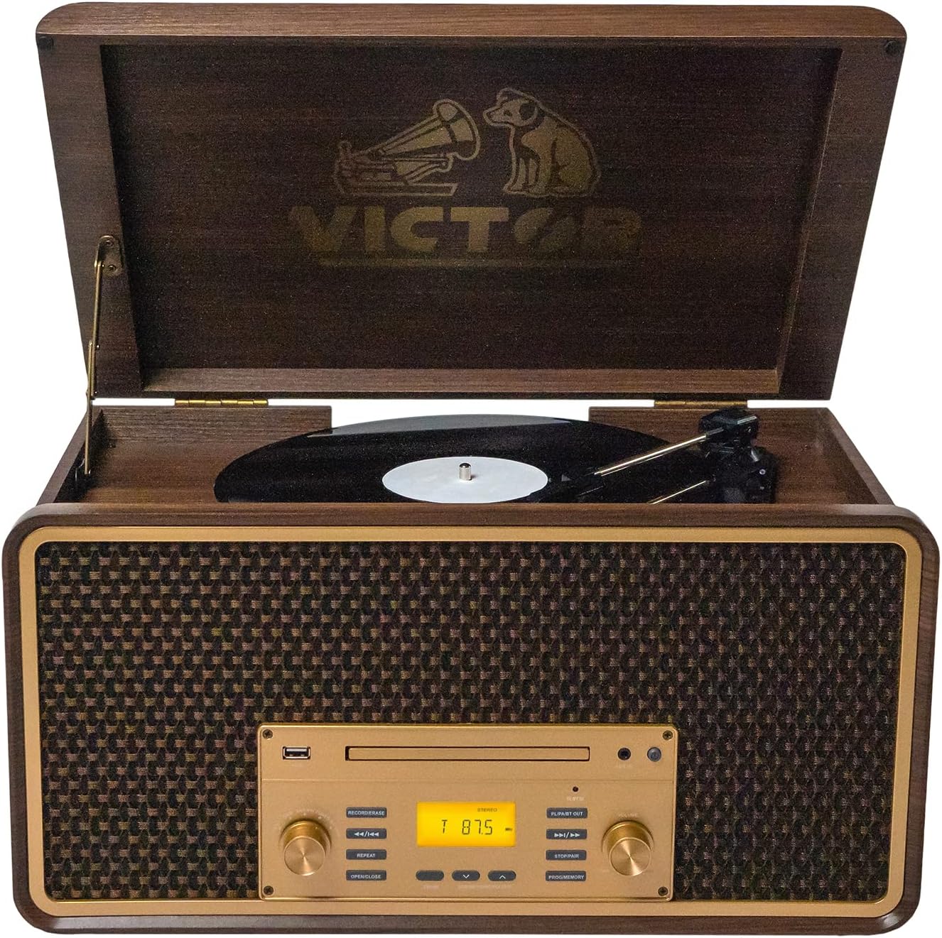 Amazon.com: Victrola Nostalgic 6-in-1 Bluetooth Record Player ...