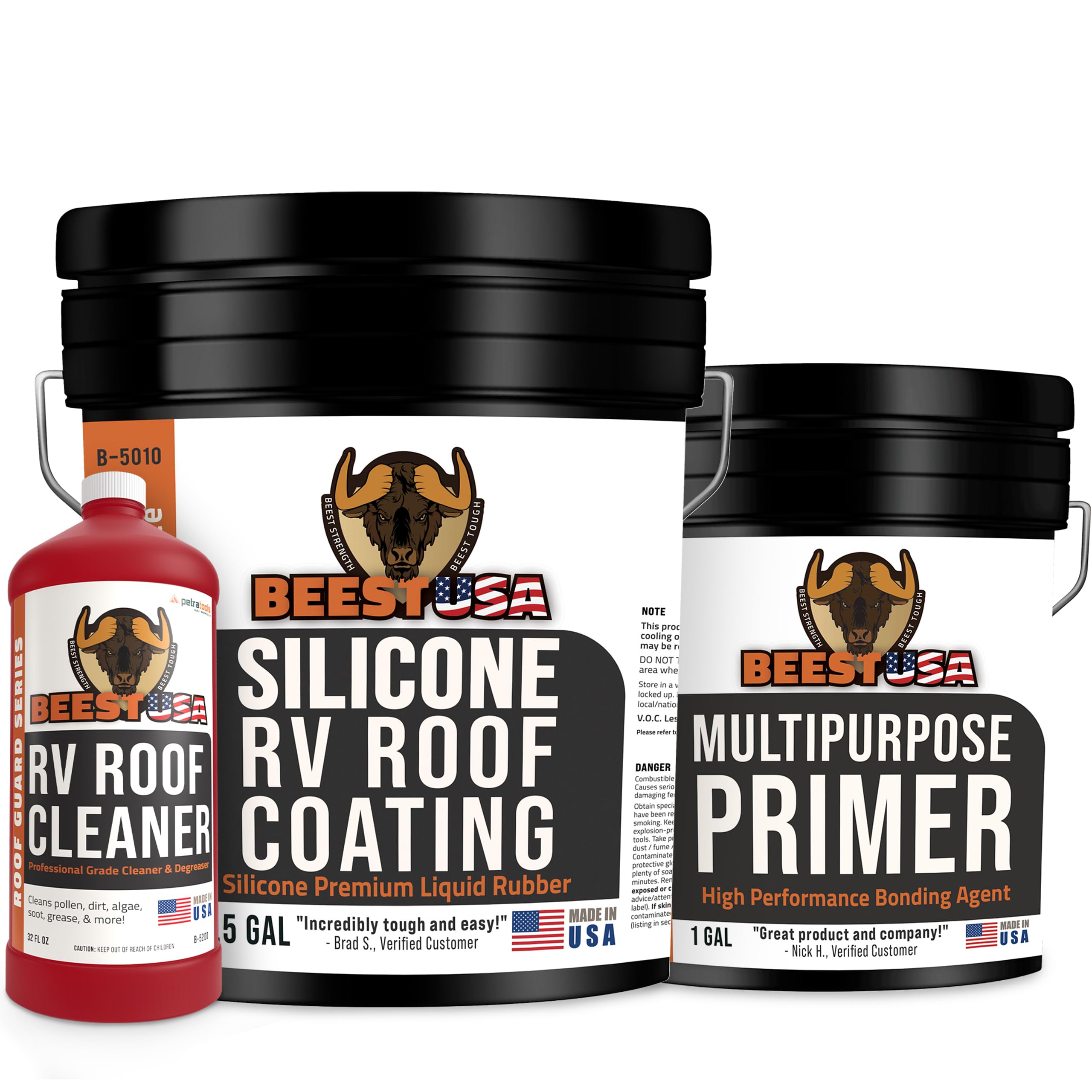 Amazon.com: BEEST RV Roof Sealant White (Silicone Liquid Rubber Coating ...