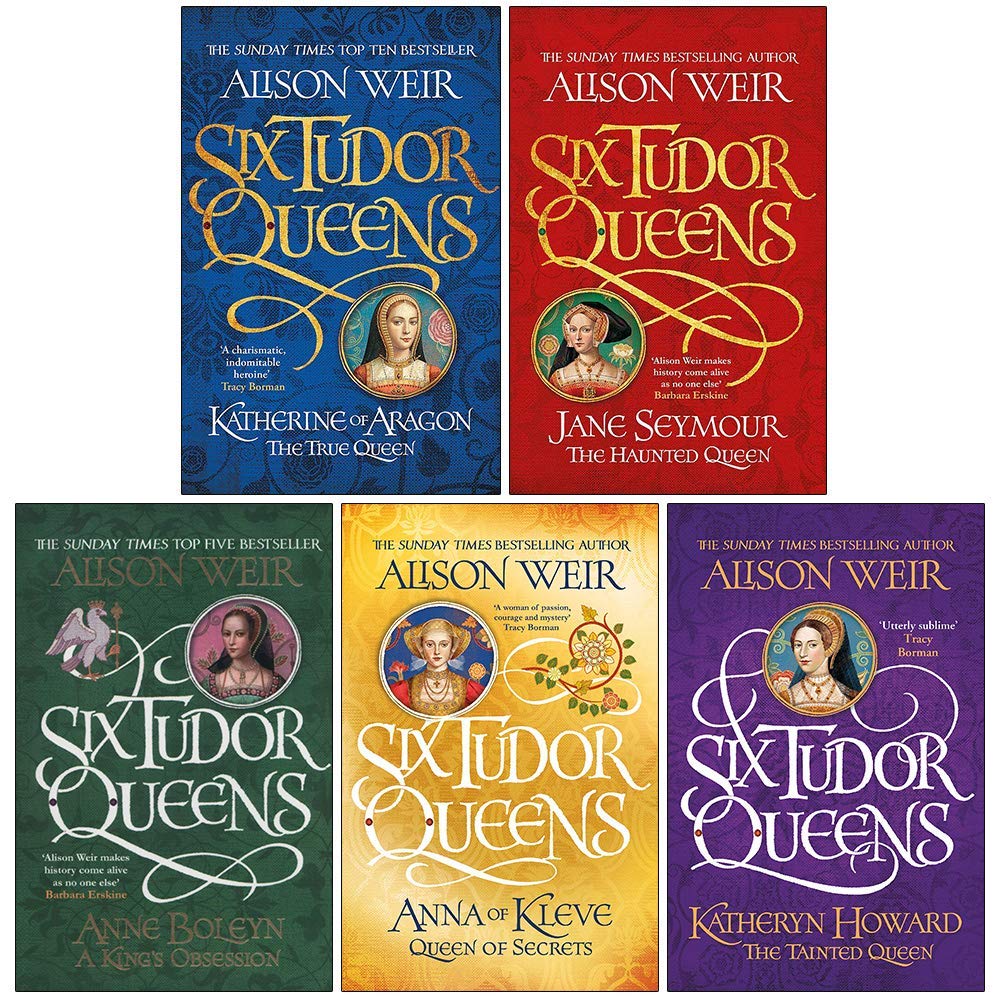 Snapklik.com : Alison Weir Six Tudor Queens Collection 5 Books Set