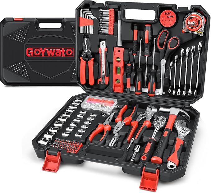 GoYwato 287PCs Home Tool Kit - Portable Repair Outils Complete General ...