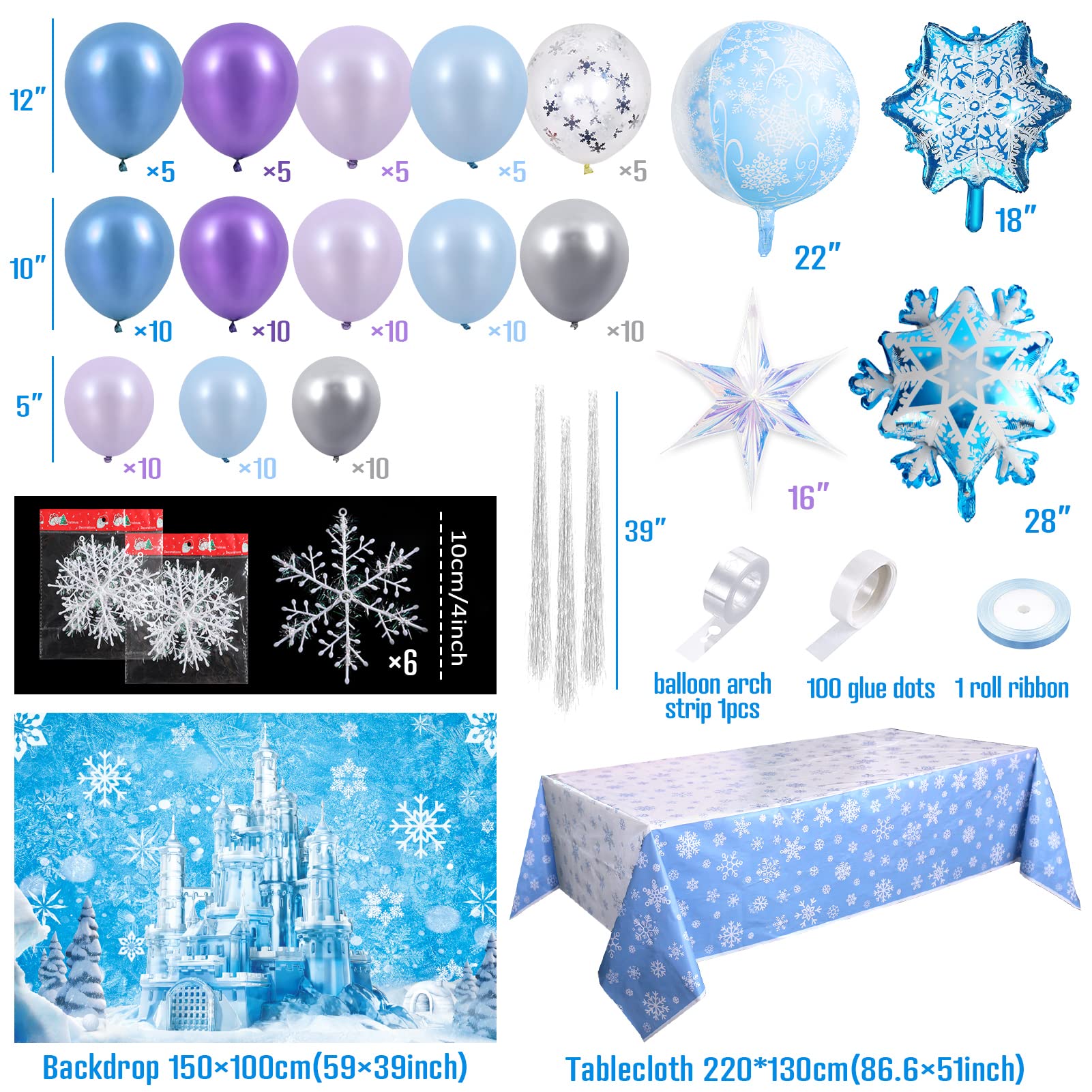 Snapklik.com : Frozen Party Decorations Elsa Birthday Supplies, Frozen ...