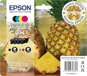 Epson 604 Pineapple, Genuine Multipack, 4-colours Ink Cartridges ...