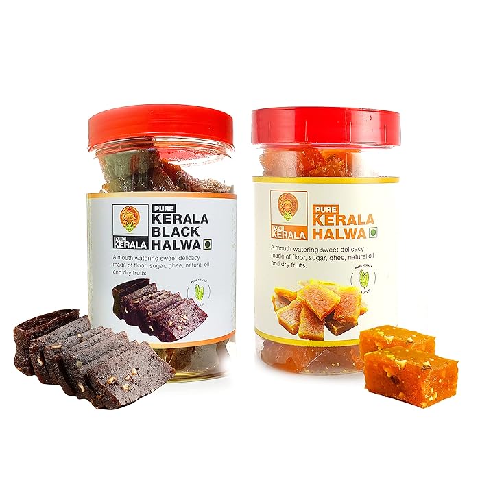 Buy Kerala koshikode Black Halwa 490Gm + Kerala Halwa 490Gm Original ...