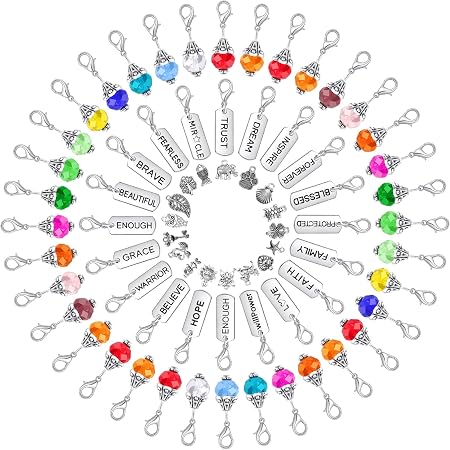 Amazon.com: Aylifu 24 Pieces Crystal Dangle,12 Colors Faceted Crystal ...