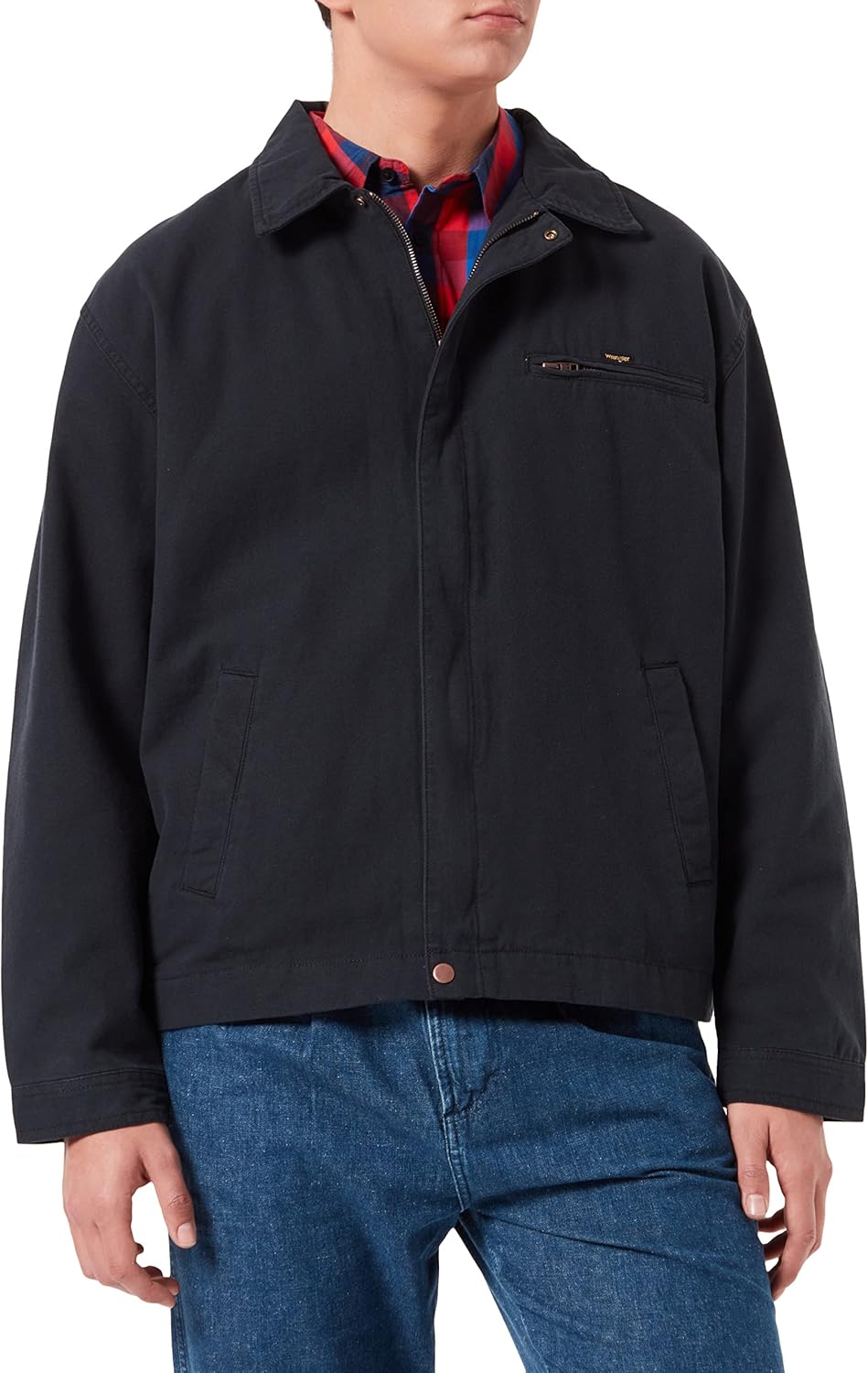 Wrangler Men's Worker Jacket, Black, XX-Large : Amazon.co.uk: Fashion