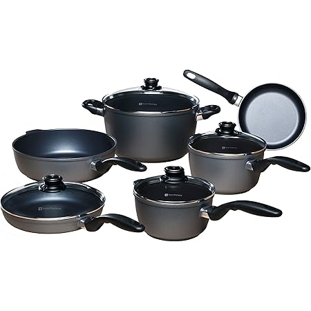 Amazon.com: Swiss Diamond HD Nonstick 10 Piece Set: Gourmet Kitchen Kit ...