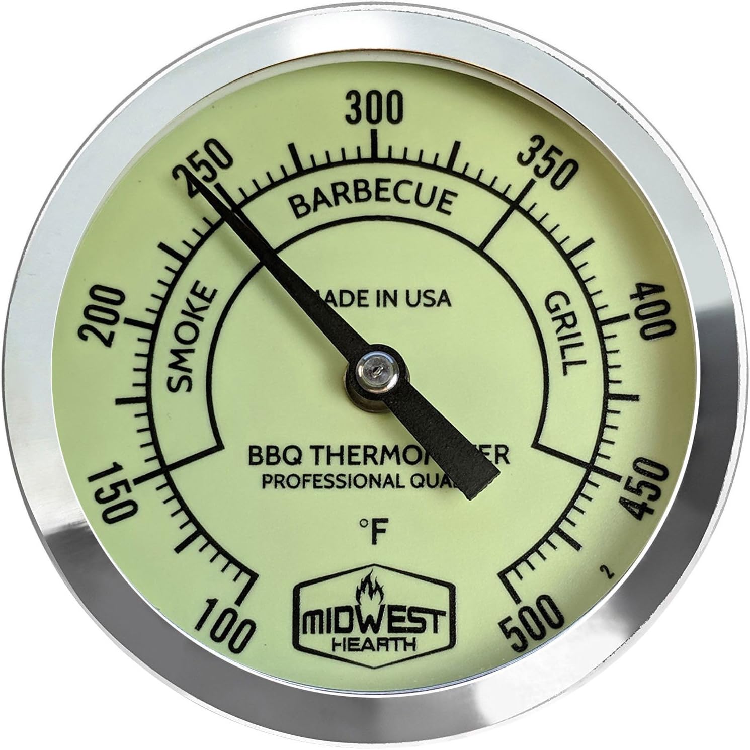 Midwest Hearth Professional BBQ Smoker Thermometer for Barbecue Offset ...