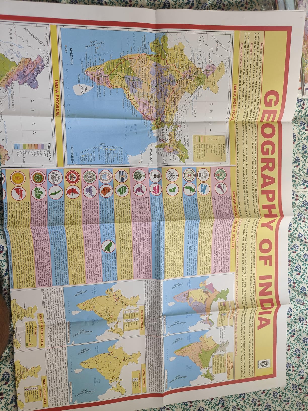 Buy Complete set of UPSC Maps & Charts | set of 11 | India & World Map ...